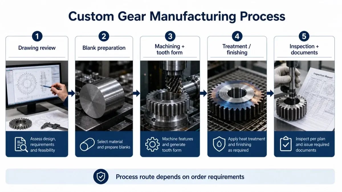 Custom Gear Manufacturer for OEM Buyers: RFQ, Design Review, and ...